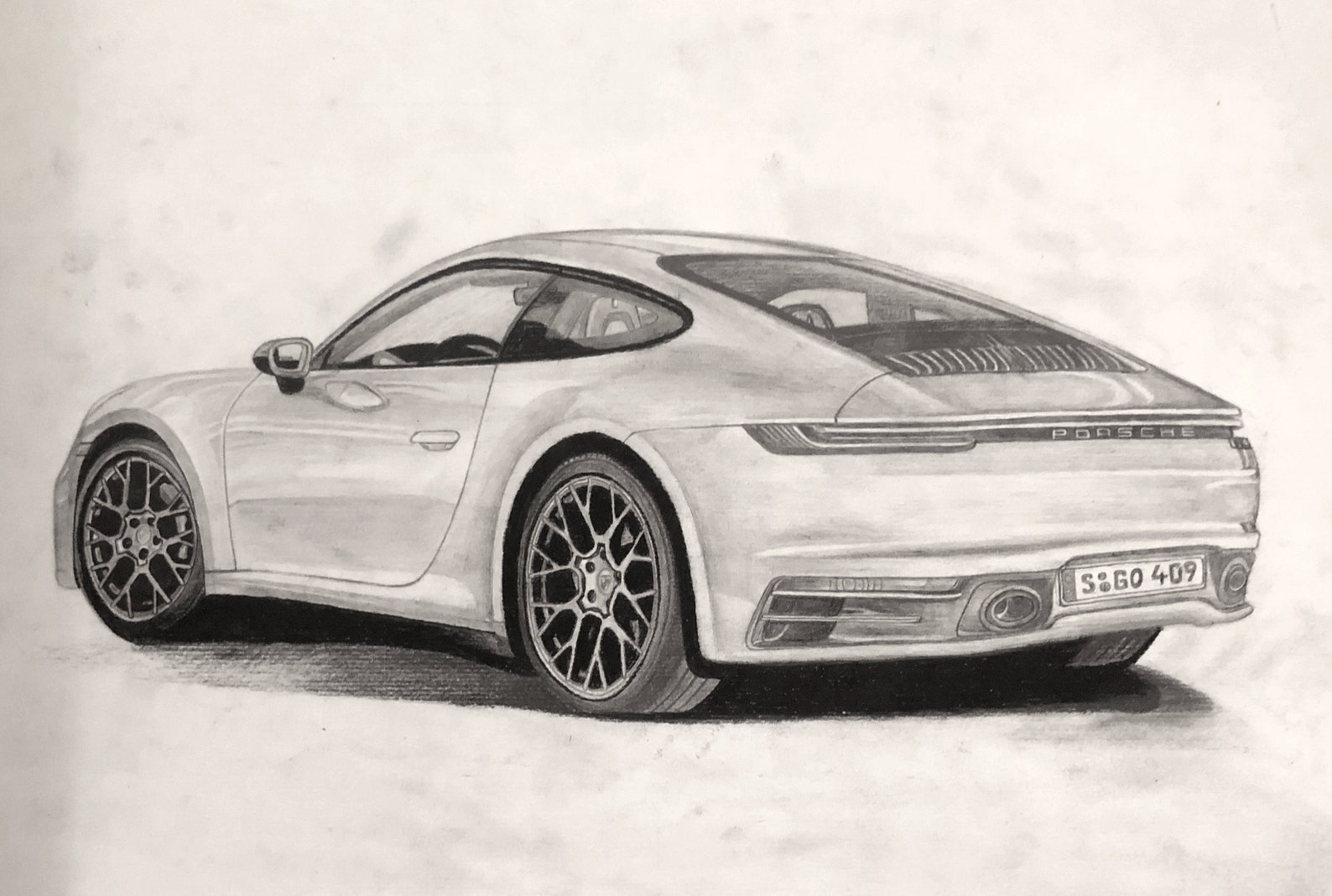 Custom Car Portrait, Pencil Drawing, Car Lovers Gift, Hand Drawn ...