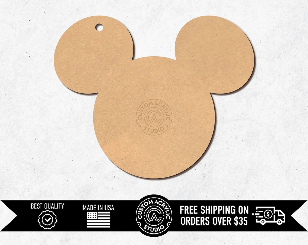 Mouse Head Acrylic Craft Blank, Mouse Head Acrylic DIY Craft Blank ...