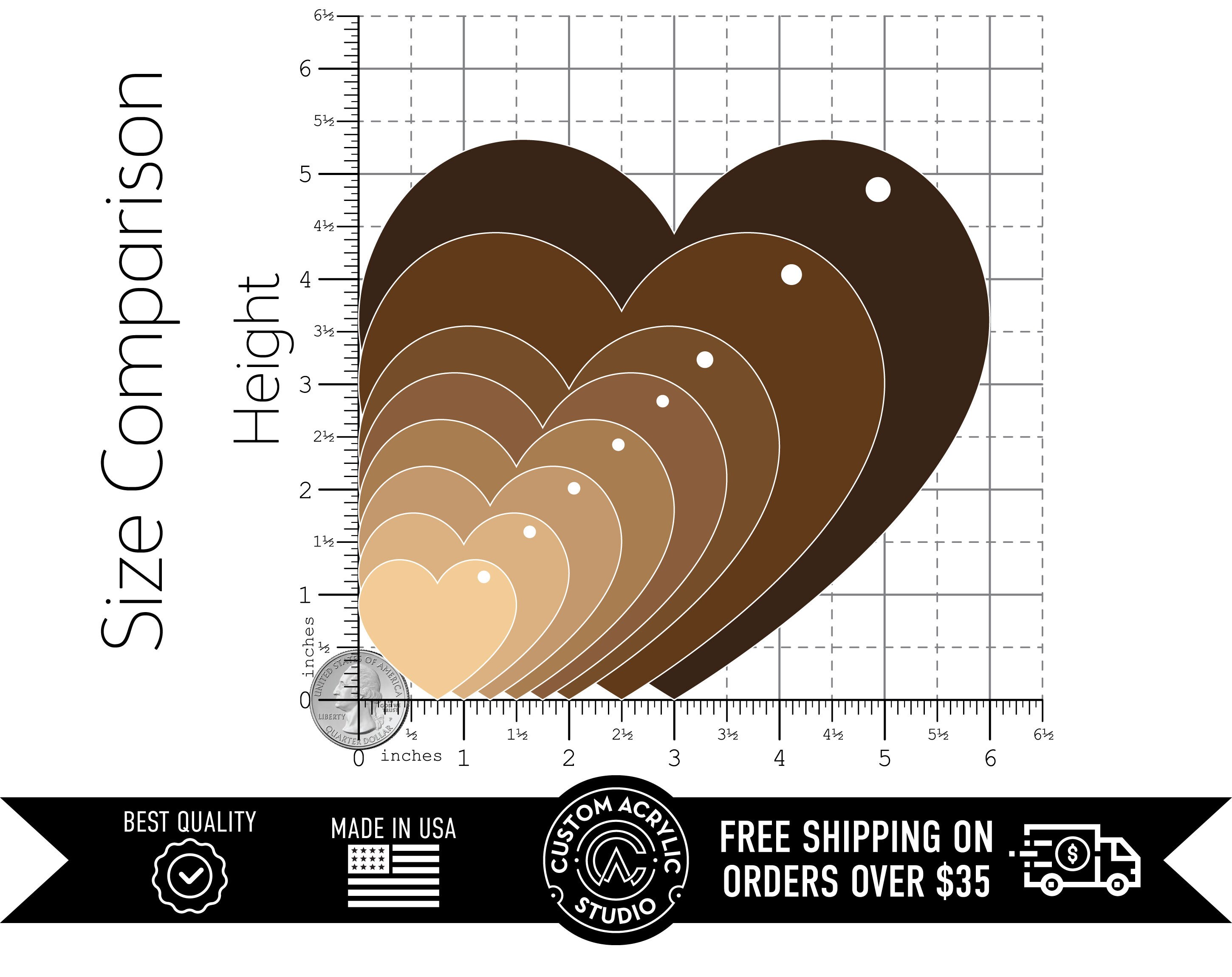 Heart Acrylic Blank Acrylic Heart Craft Blank Heart Acrylic - Etsy