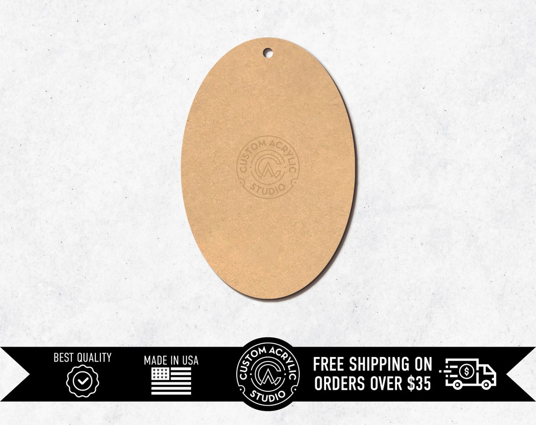 100 Oval Clear Acrylic Discs Shapes With Holes, Clear Acrylic Keychain ...