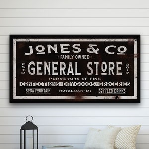 Dry Goods Sign | Personalized General Store Sign | Custom Farmhouse ...
