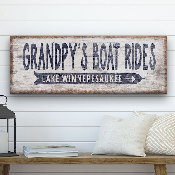 Lake Sign With Arrow - Etsy