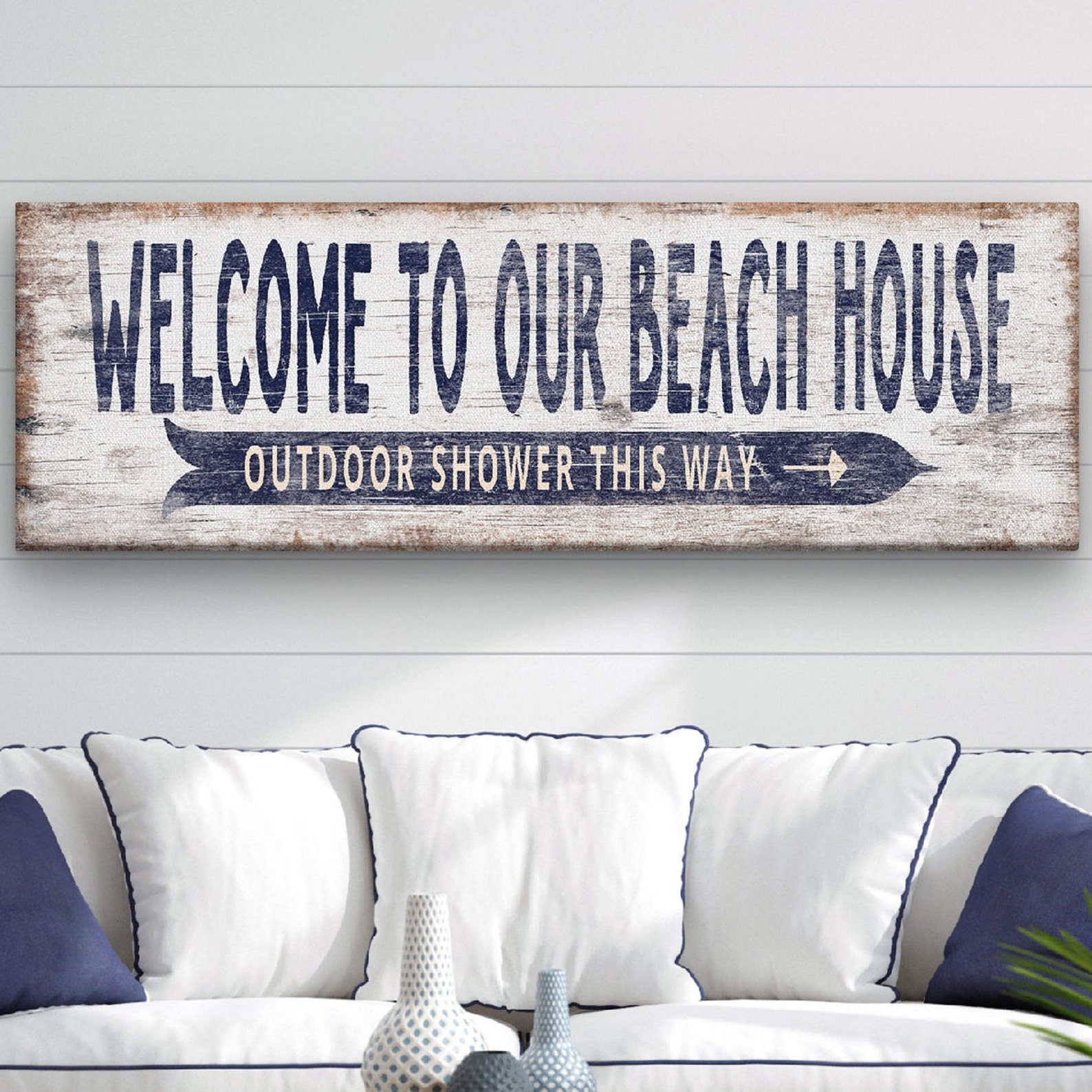 Personalized Beach House Signs, Beach Coastal Decor, Large & Small ...