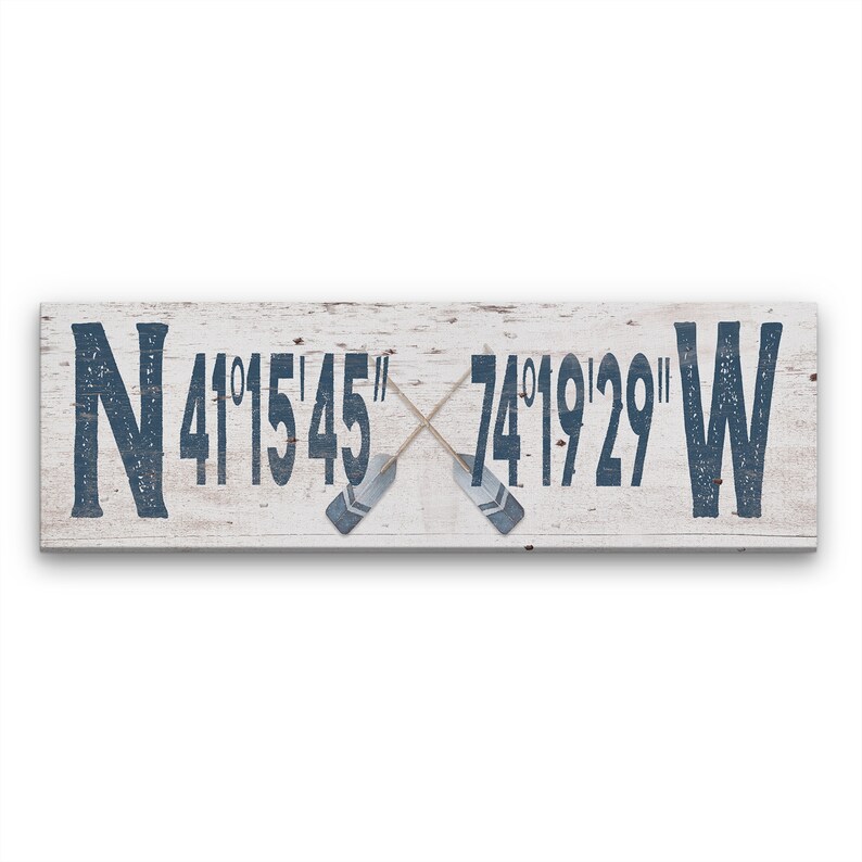 Longitude Latitude Sign Personalized Coordinates Sign Family - Etsy