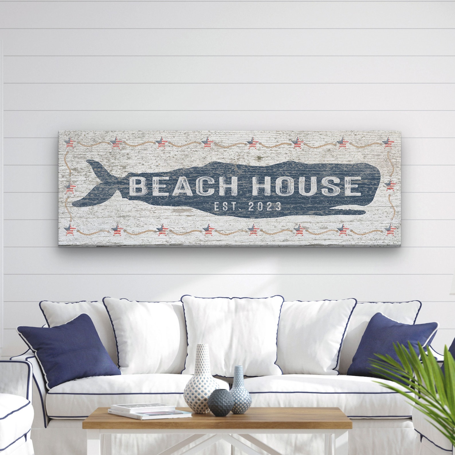 Whale House Sign Beach House Sign Personalized Beach House - Etsy