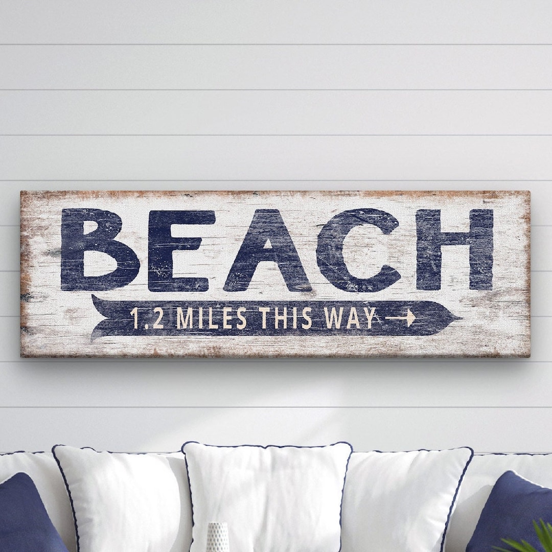 Personalized Beach House Signs, Beach Coastal Decor, Large & Small ...