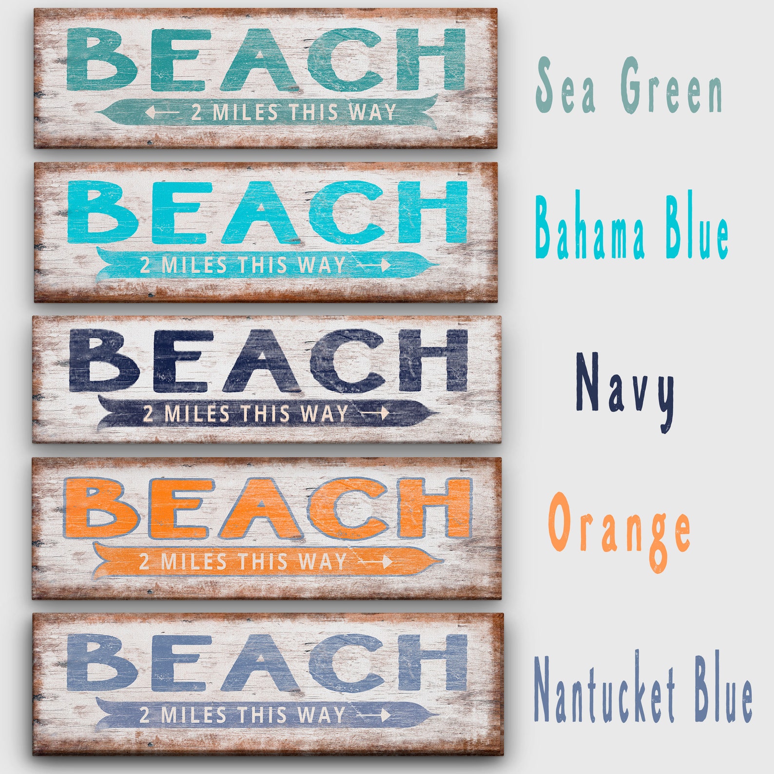Personalized Beach House Signs, Beach Coastal Decor, Large & Small ...