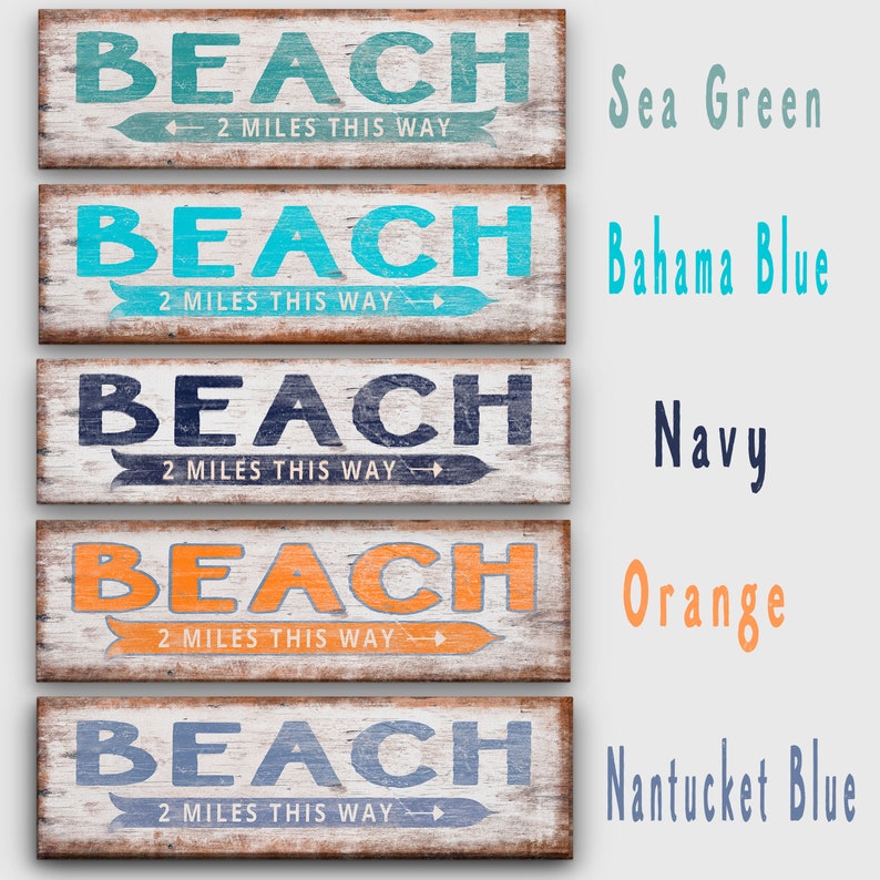 Personalized Beach House Signs Beach Sign Decor Large & - Etsy