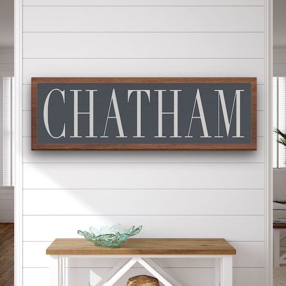 Chatham Sign Cape Cod Sign Large Canvas Sign Cape Cod MA - Etsy