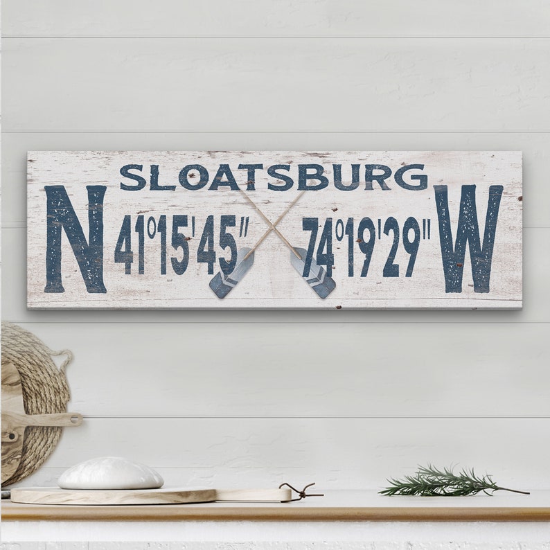 Longitude Latitude Sign Personalized Coordinates Sign Family - Etsy