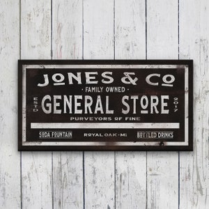 Dry Goods Sign | Personalized General Store Sign | Custom Farmhouse ...
