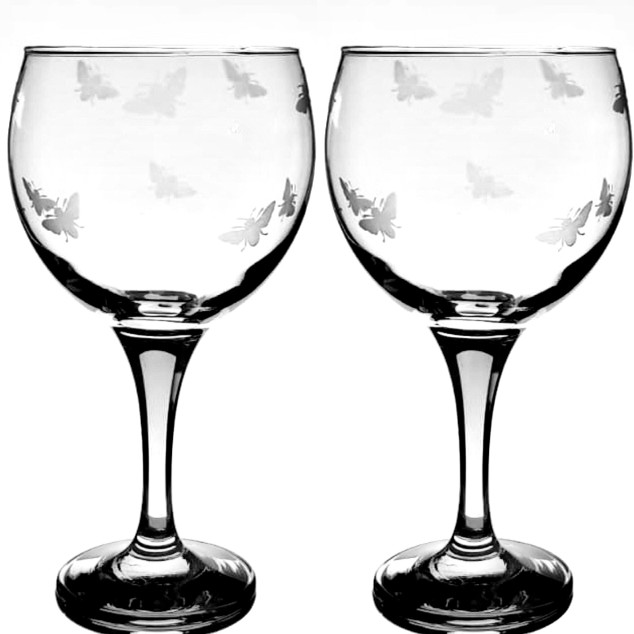 Bee Gin Glass//"little Bees"//gin Glasses//bee Glass//bee Gift//gin ...