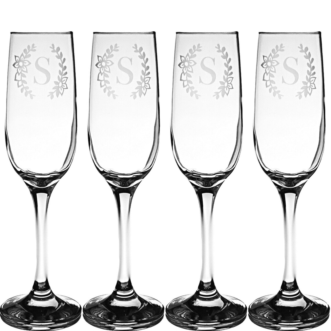 Lettre unique Personnalisé Flûte à champagne initialeVerre de - Etsy France