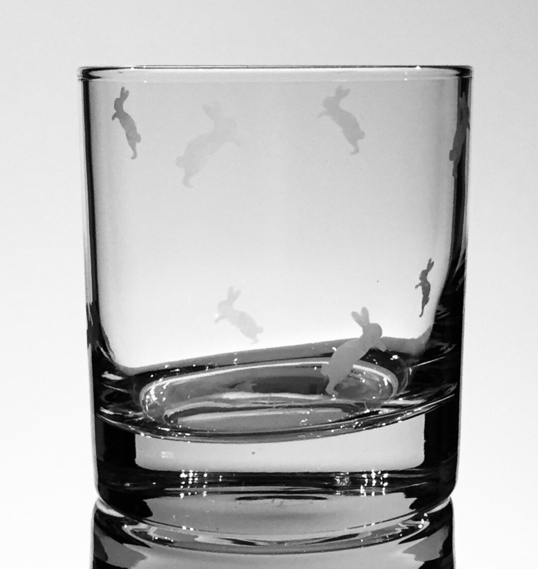Tumbler/mixer Glass little Rabbits - Etsy
