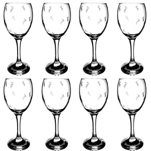 Rabbit Wine Glasses//"little Rabbits"//hand Etched//rabbit Wine Glass ...