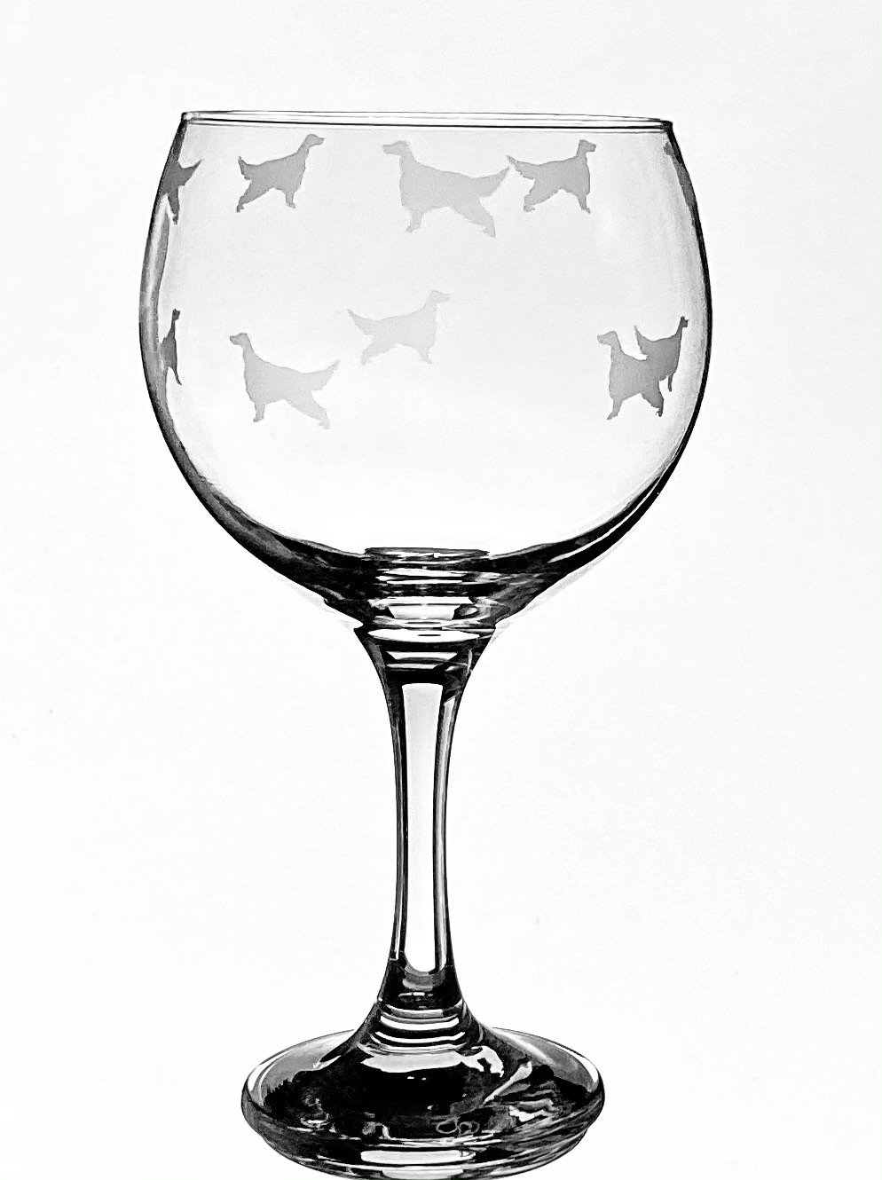 Red Setter Gin Glasses//hand Etched//"little Red Setters"//irish Setter ...