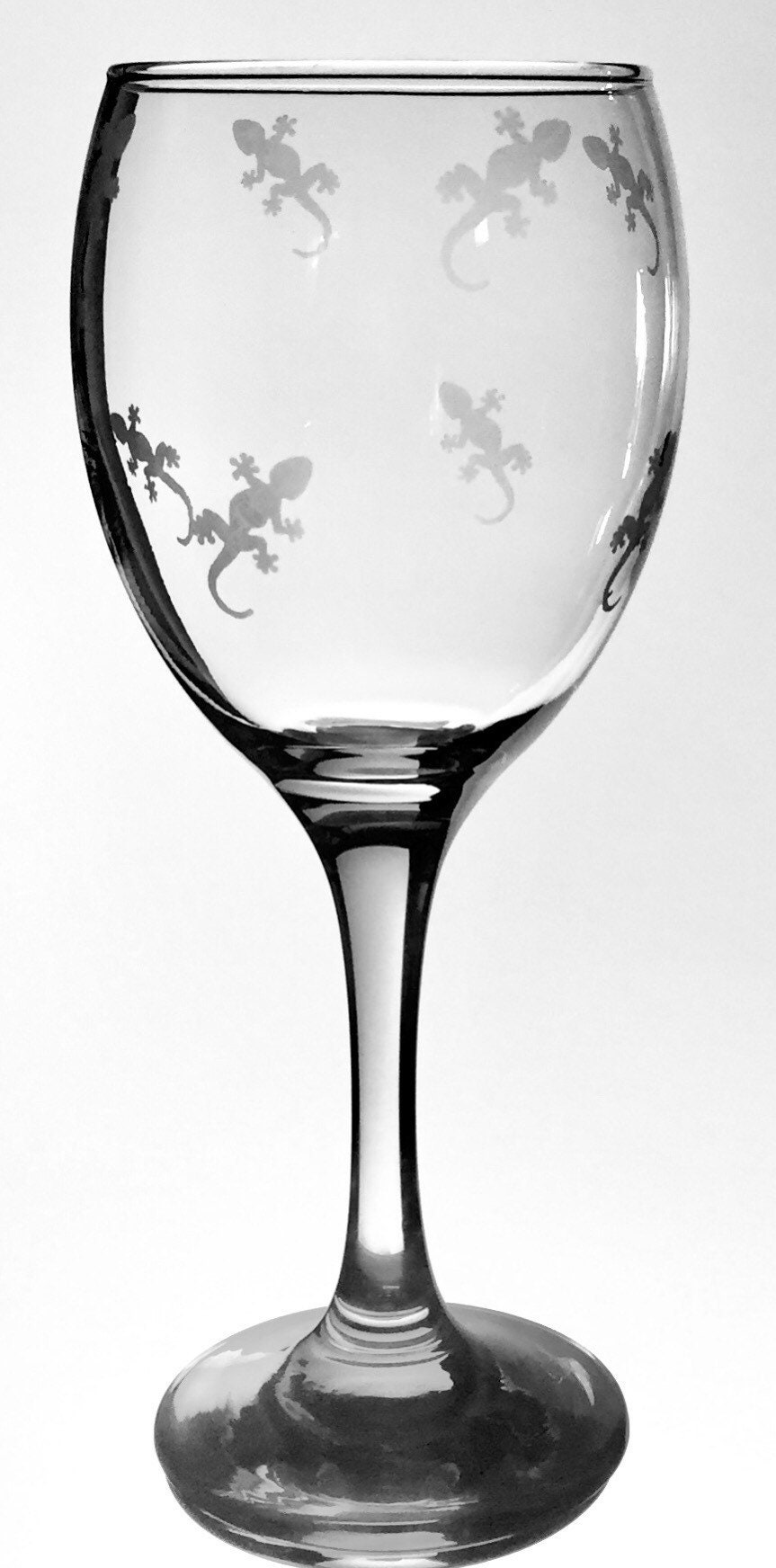 Gecko Wine Glass//little Geckos Wine Glasses//gecko Gift//glassware ...