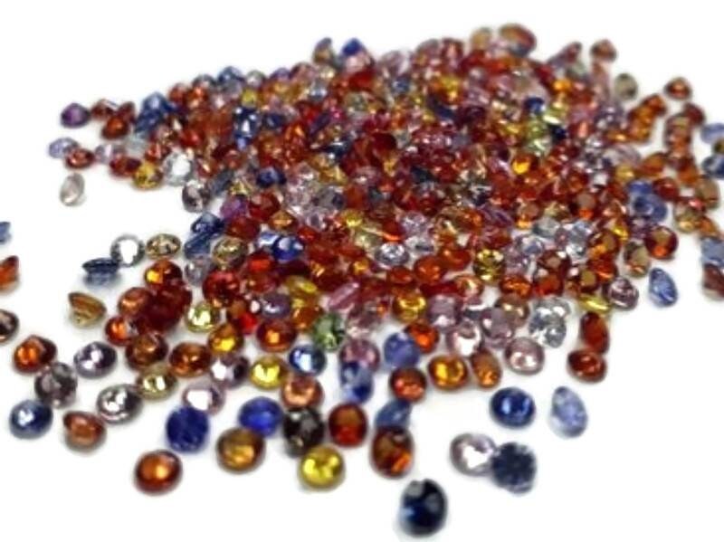 2.5mm Fancy Color Rainbow Sapphires Loose Stones 30 Pcs - Etsy