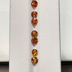 4mm Rounds Normal Cut Orange Sapphire Variant Shade 2 Stones Lot - Etsy