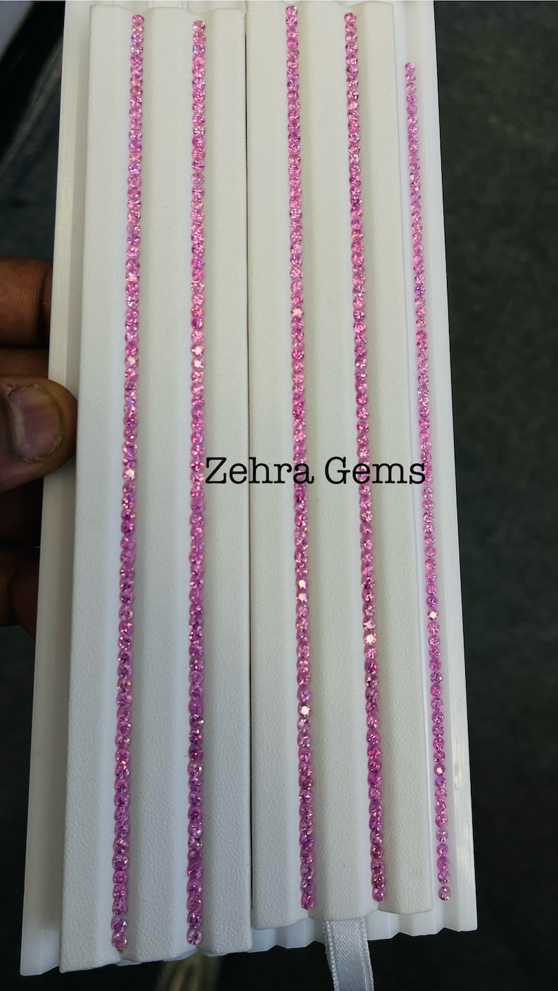 2.5mm Round Pink Sapphire: Natural Loose Gemstone, 5.25 Carats - Etsy