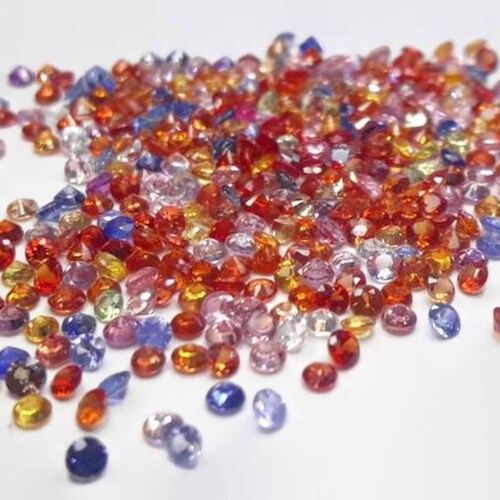 2.5mm Fancy Color Rainbow Sapphires Loose Stones 30 Pcs - Etsy