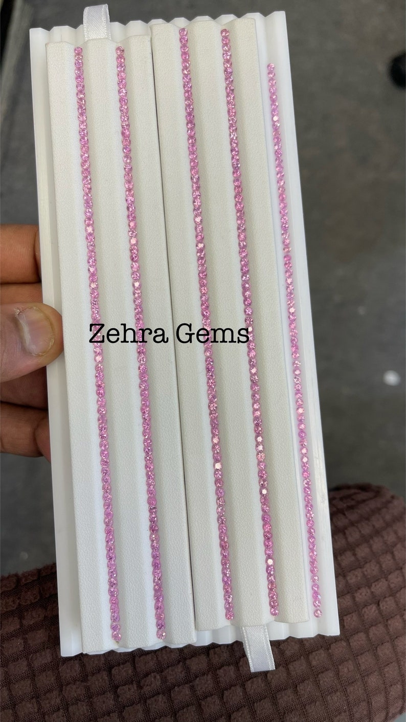 2.5mm Round Pink Sapphire: Natural Loose Gemstone, 5.25 Carats - Etsy