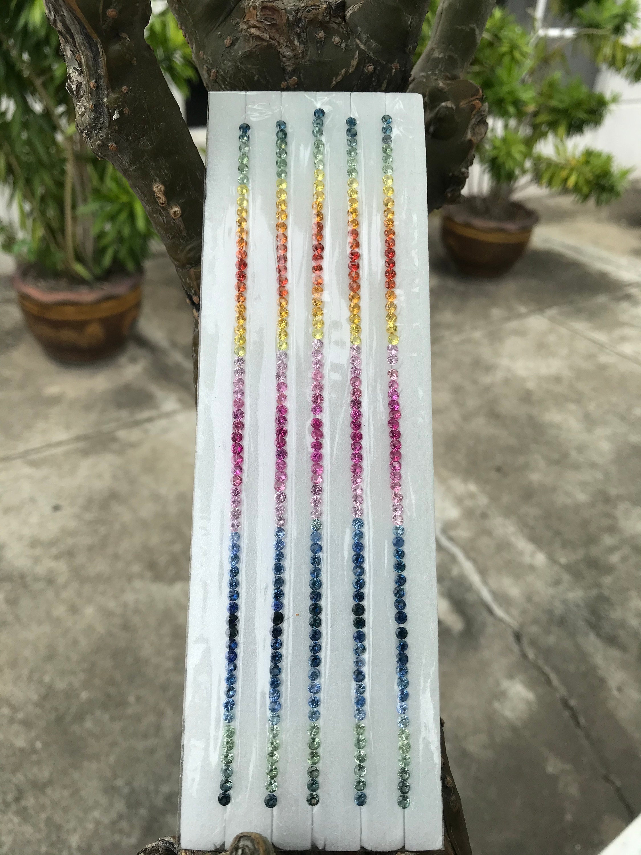 3mm Rainbow Rubies Sapphire Round Brilliant Cut Loose Stones | Etsy