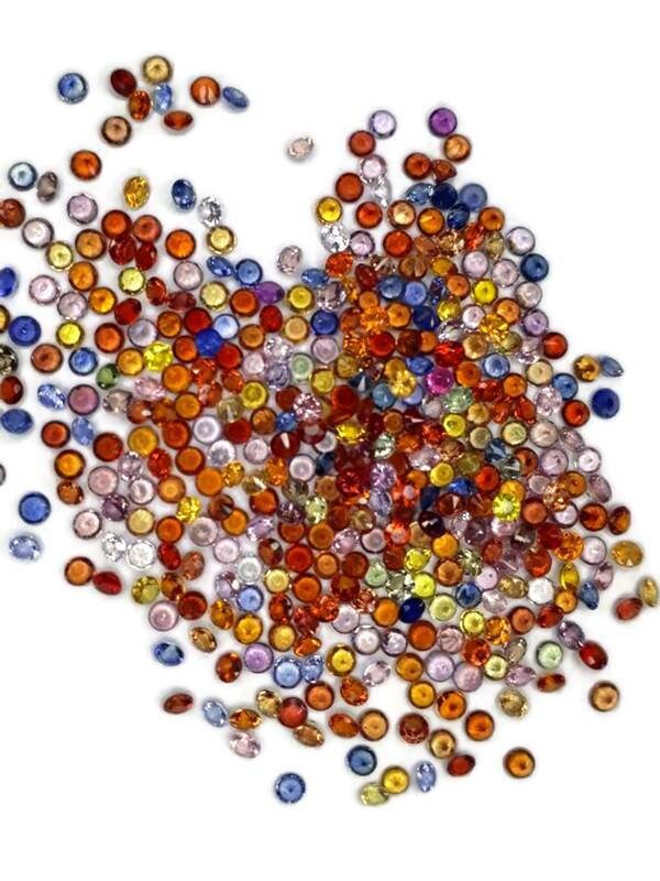 2.5mm Fancy Color Rainbow Sapphires Loose Stones 30 Pcs - Etsy