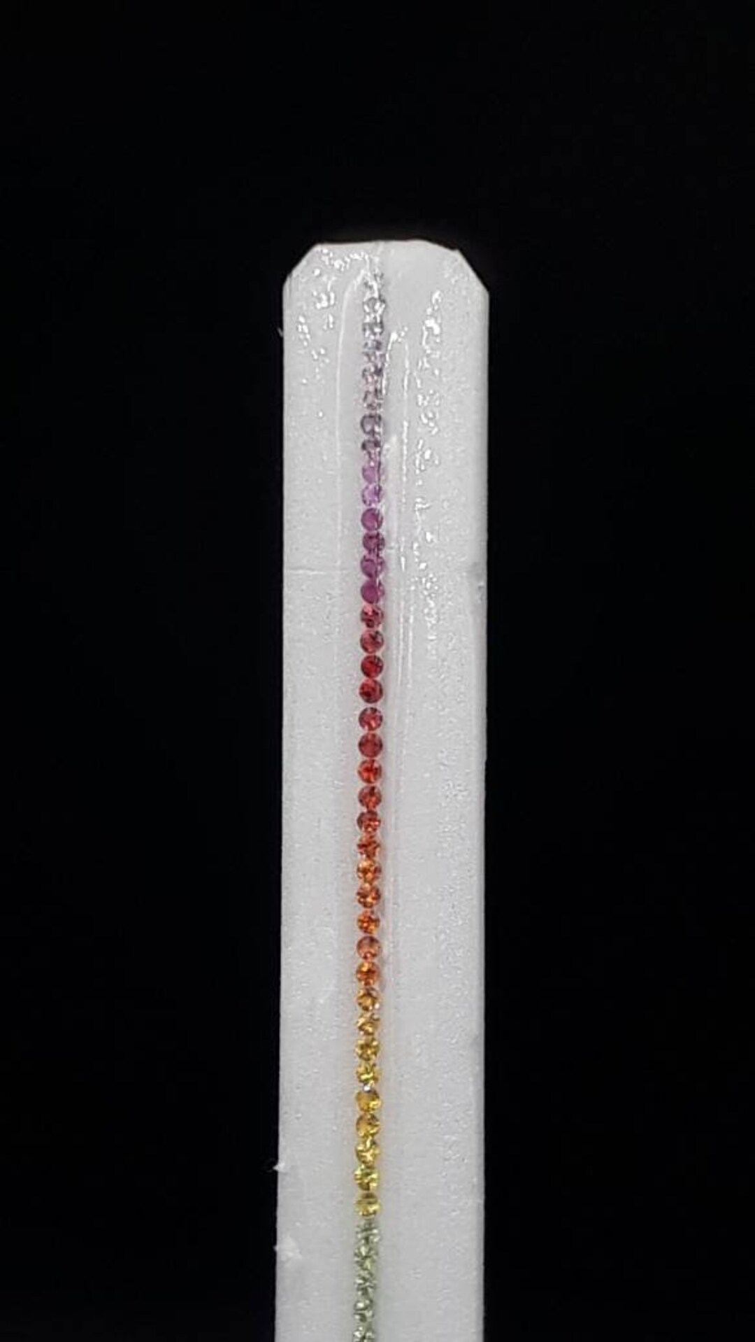 2.7mm Rainbow Ruby Sapphires 7inch Loose Stones Bracelete Set Very ...