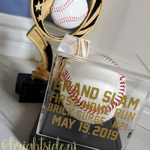Baseball Display Case - Softball - Personalized - Game Ball Home Run ...