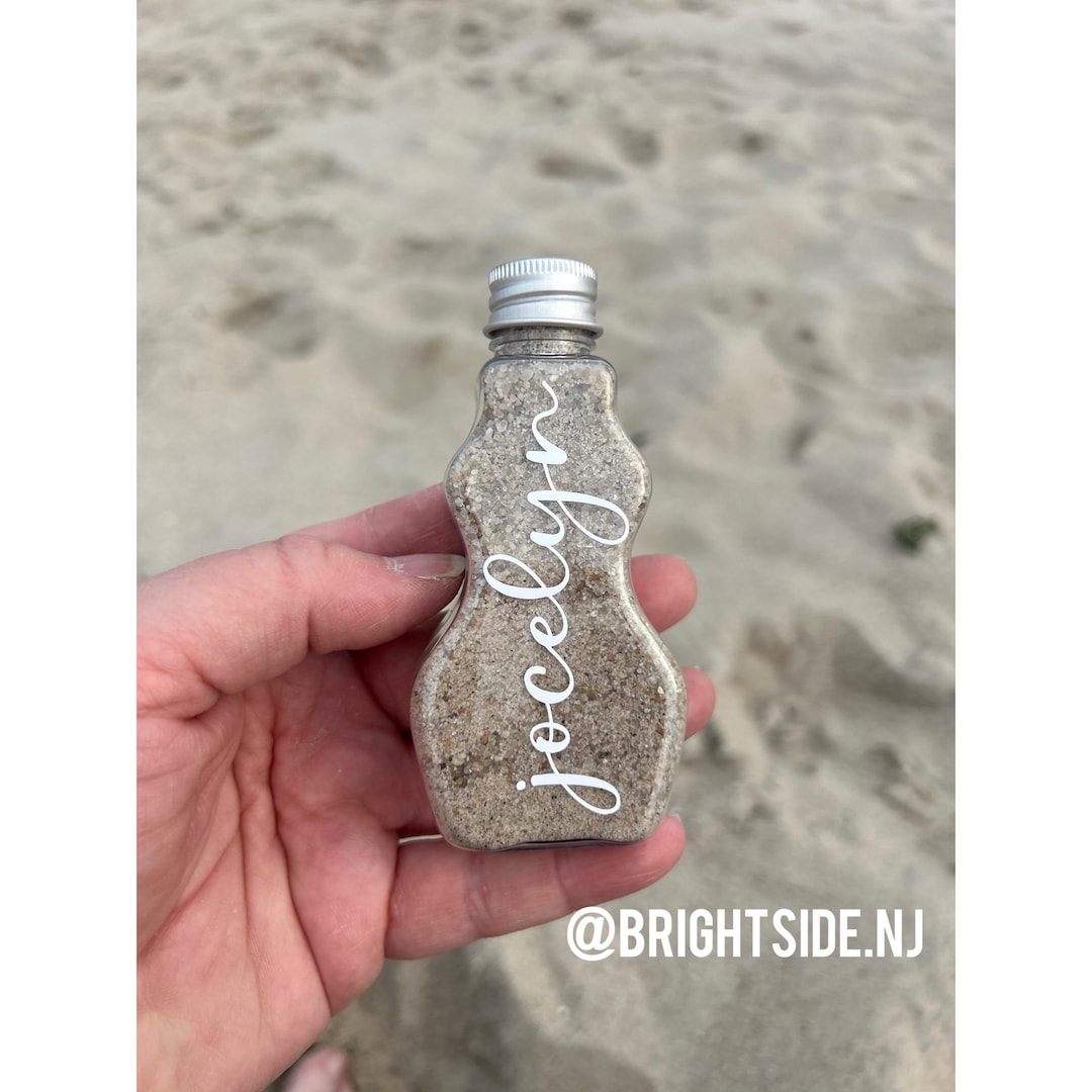 Personalized Bottle - Just Add Sand - Beach Gift Shells - Sand Art ...