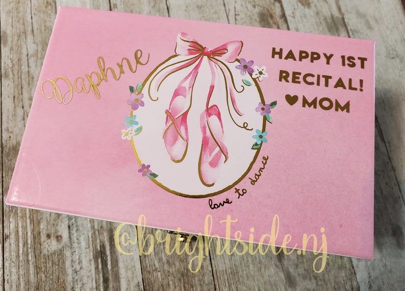 Personalized Music Box - Ballerina - Swan Lake - Pink - Dancer Recital ...