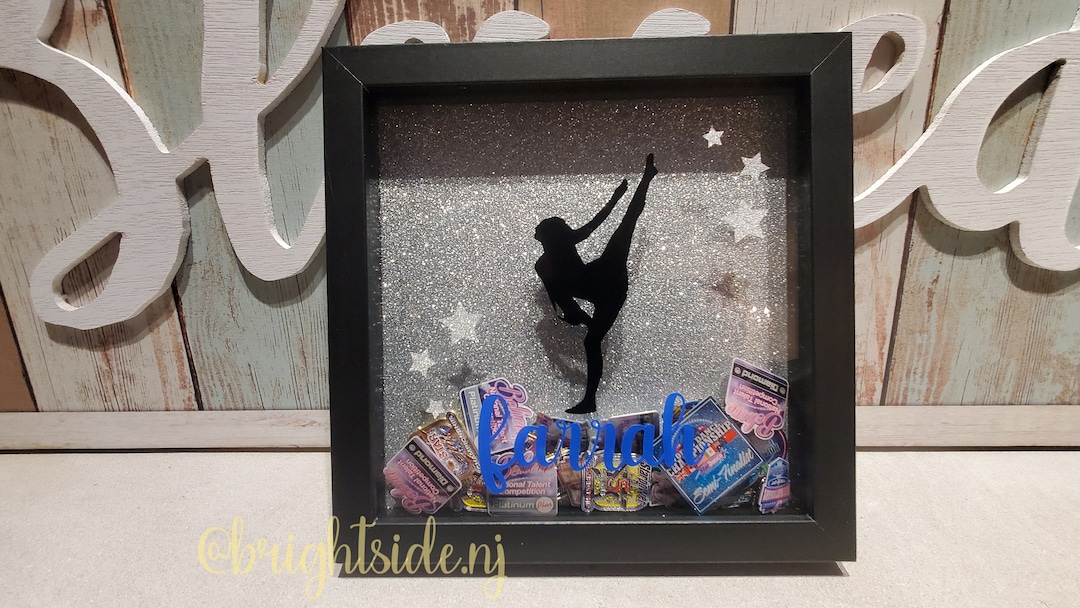 Sports - Black Shadowbox - 8x8 Rear Loading Dance Cheer Personalized ...