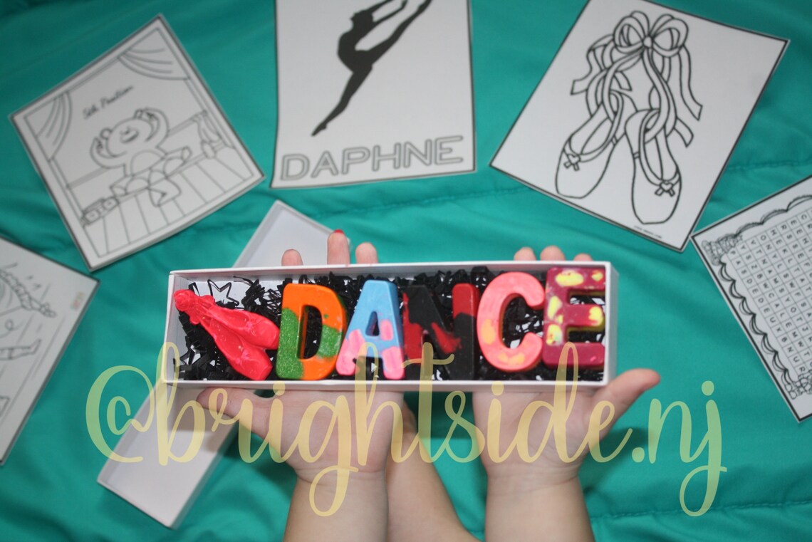 Dance Crayons for Your Tiny Dancer - Little Sis Gift - Personalized ...
