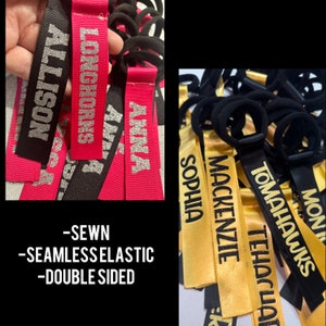 Pom Pom Tags - Set of 2 - Cheer - Cheerleader - Name - Personalized ...