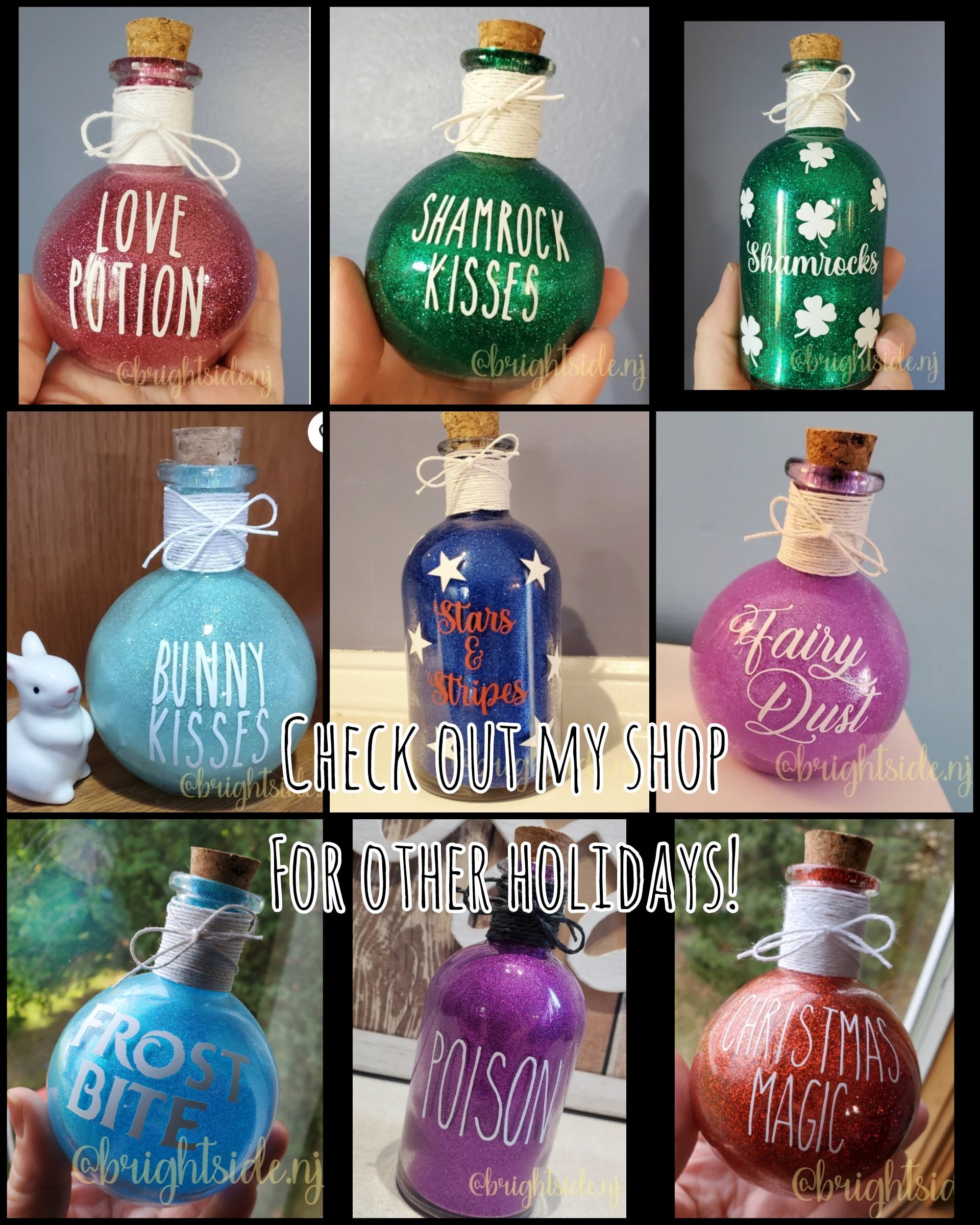 One Custom Potion Bottle TALL Hot Halloween Decoration - Etsy