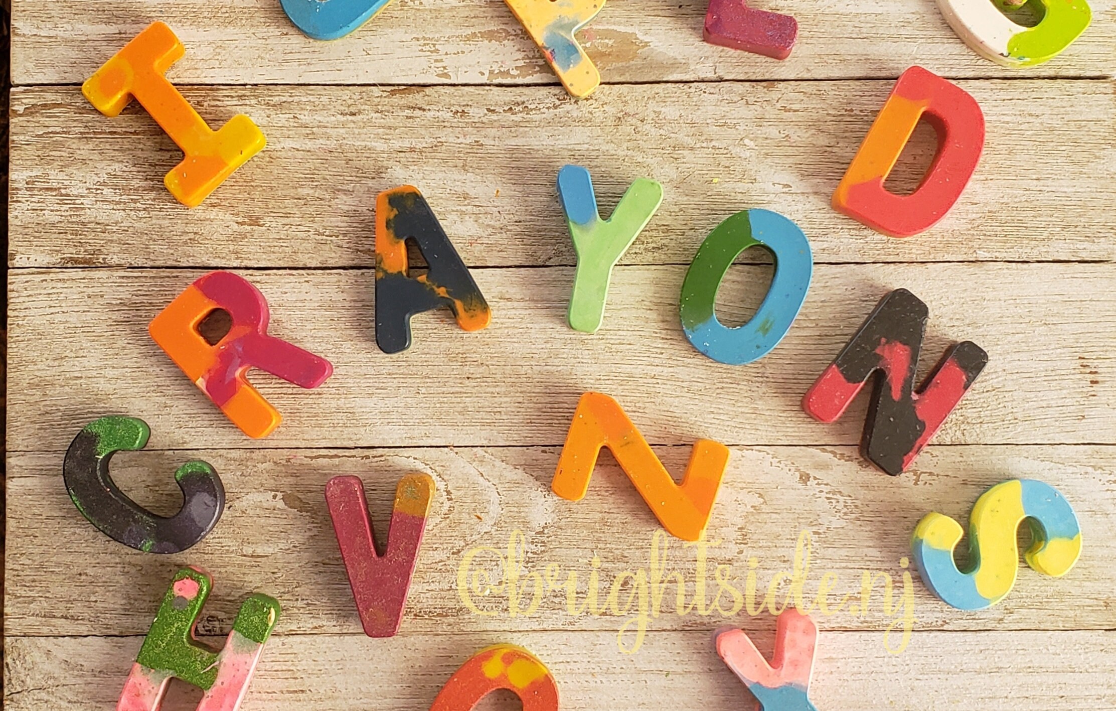 BULK ALPHABET Letter Shaped Crayons Gift for Tiny Artist | Etsy
