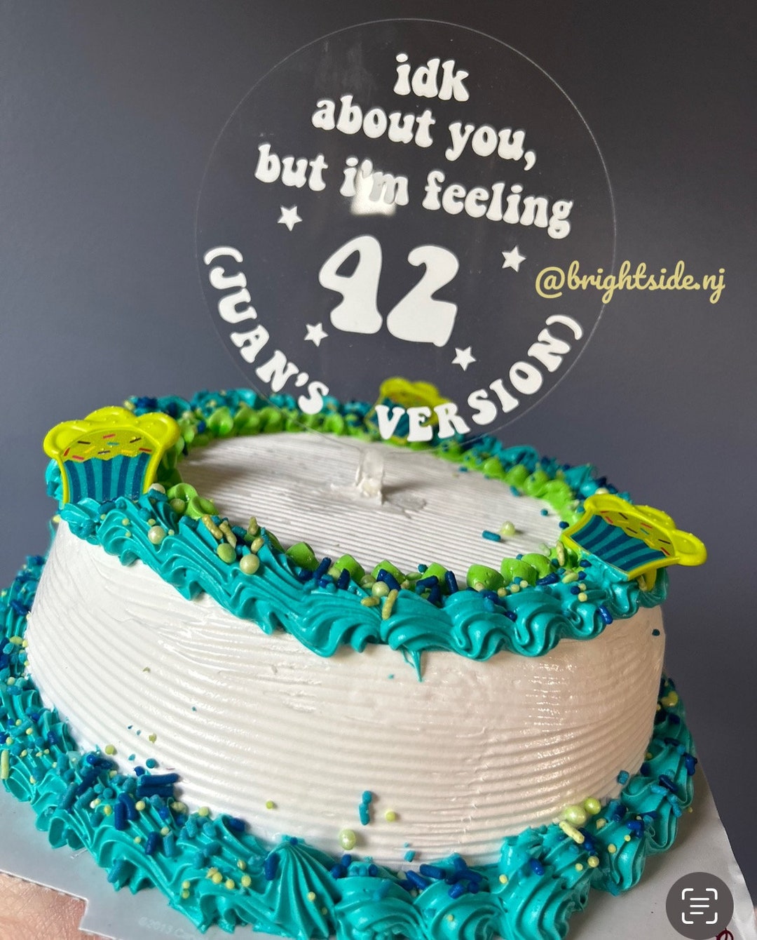 Cake Topper - Happy Birthday - Feeling 22 - 42 - Party - Version - Etsy