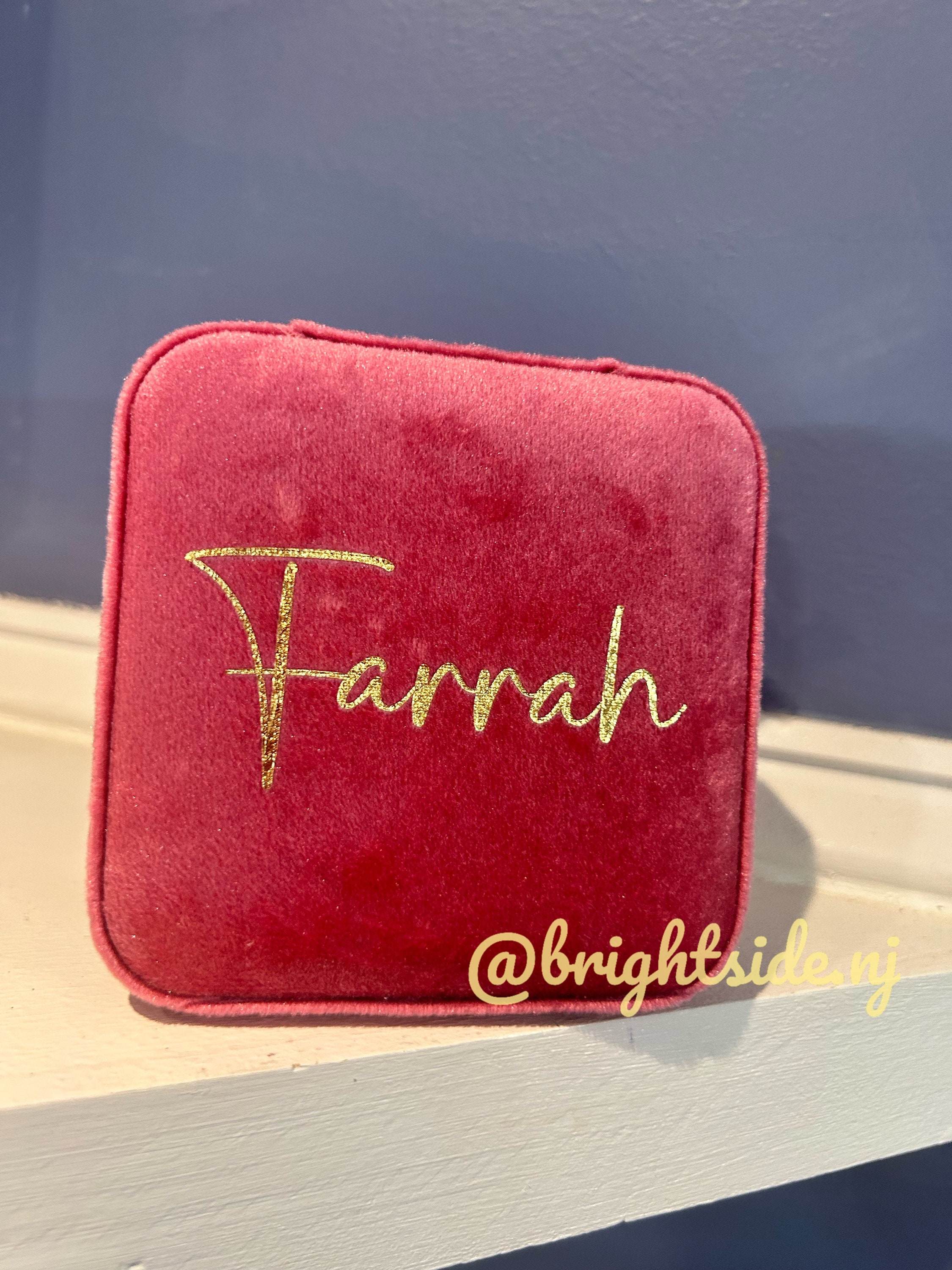 Personalized Jewelry Case - Velvet Dance Competition Jewelry Organizer ...