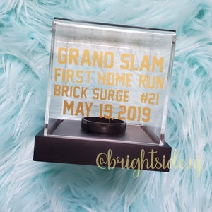 Baseball Display Case - Softball - Personalized - Game Ball Home Run ...