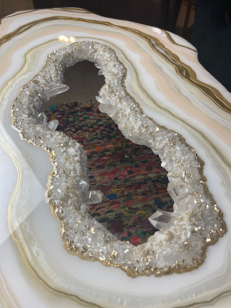 Custom Geode Inspired Coffee Table Resin Table Geode Art - Etsy