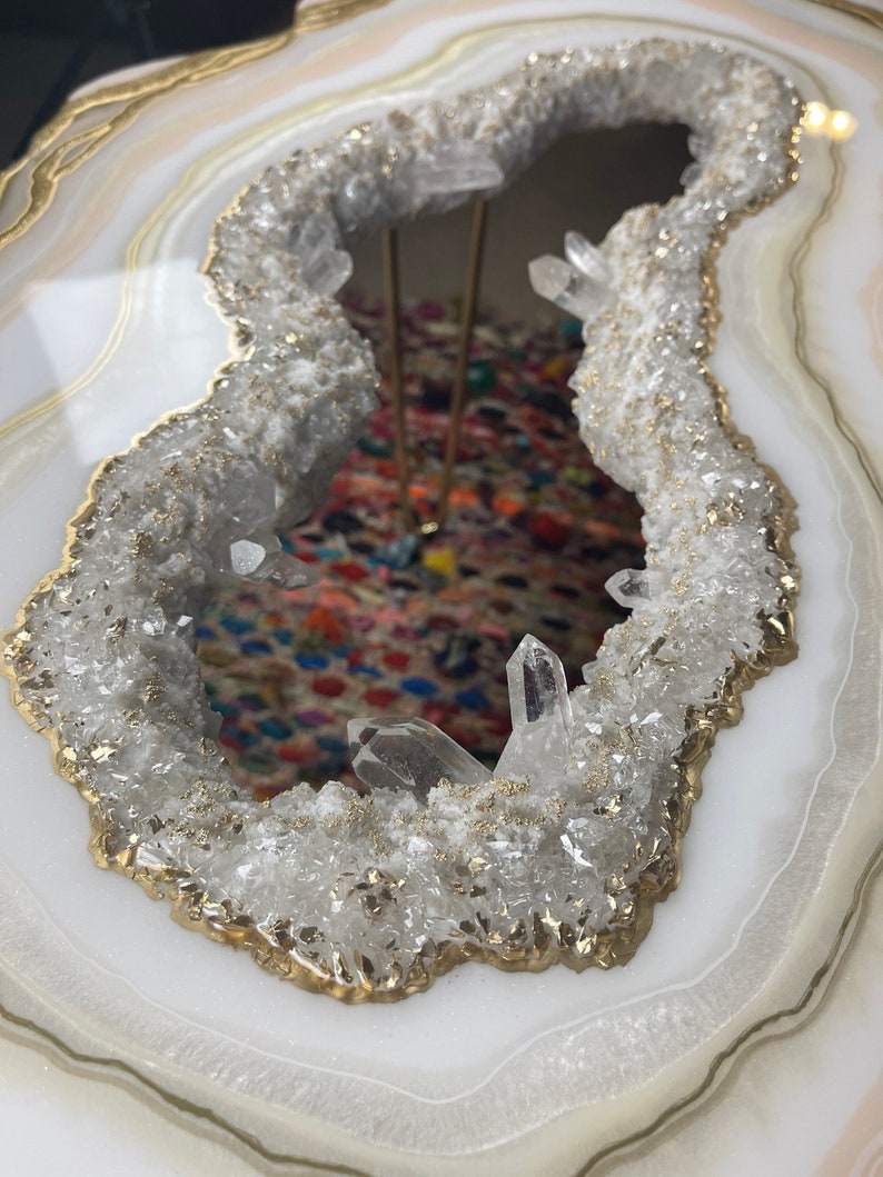 Custom Geode Inspired Coffee Table Resin Table Geode Art - Etsy