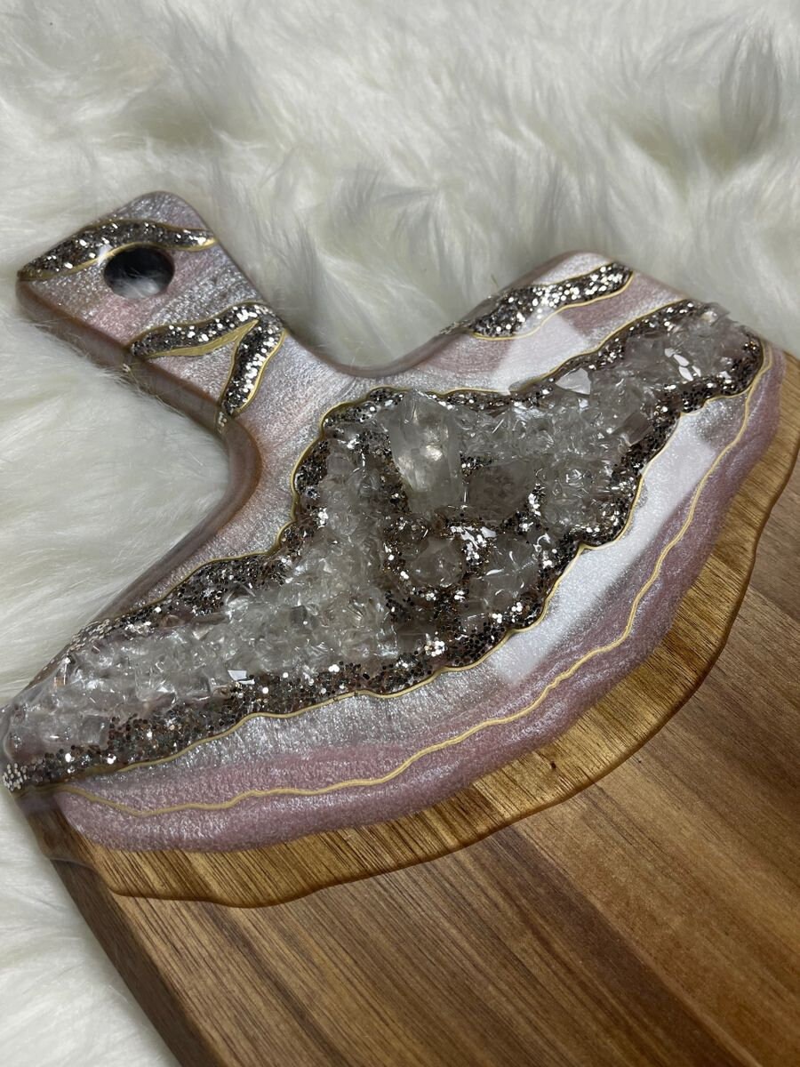 Pastel Pink & Gold/silver Charcuterie Board, Charcuterie, Cheese Board ...