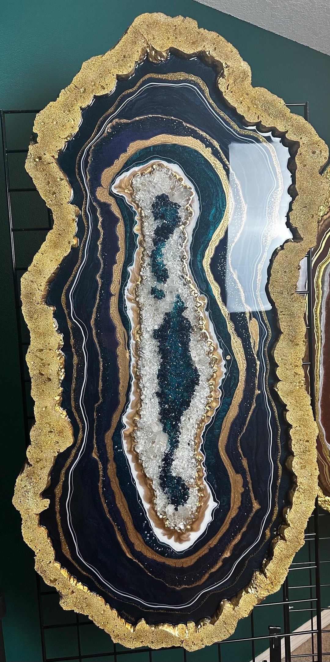 Sapphire - Custom Geode Inspired Wall Piece Approximately 48” X 24” - Etsy