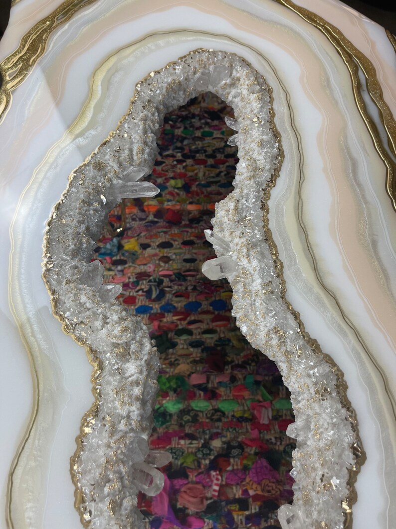 Custom Geode Inspired Coffee Table Resin Table Geode Art - Etsy