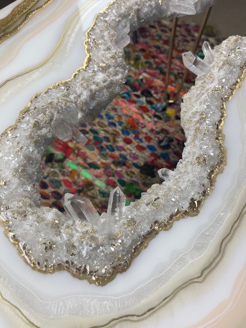 Custom Geode Inspired Coffee Table Resin Table Geode Art - Etsy