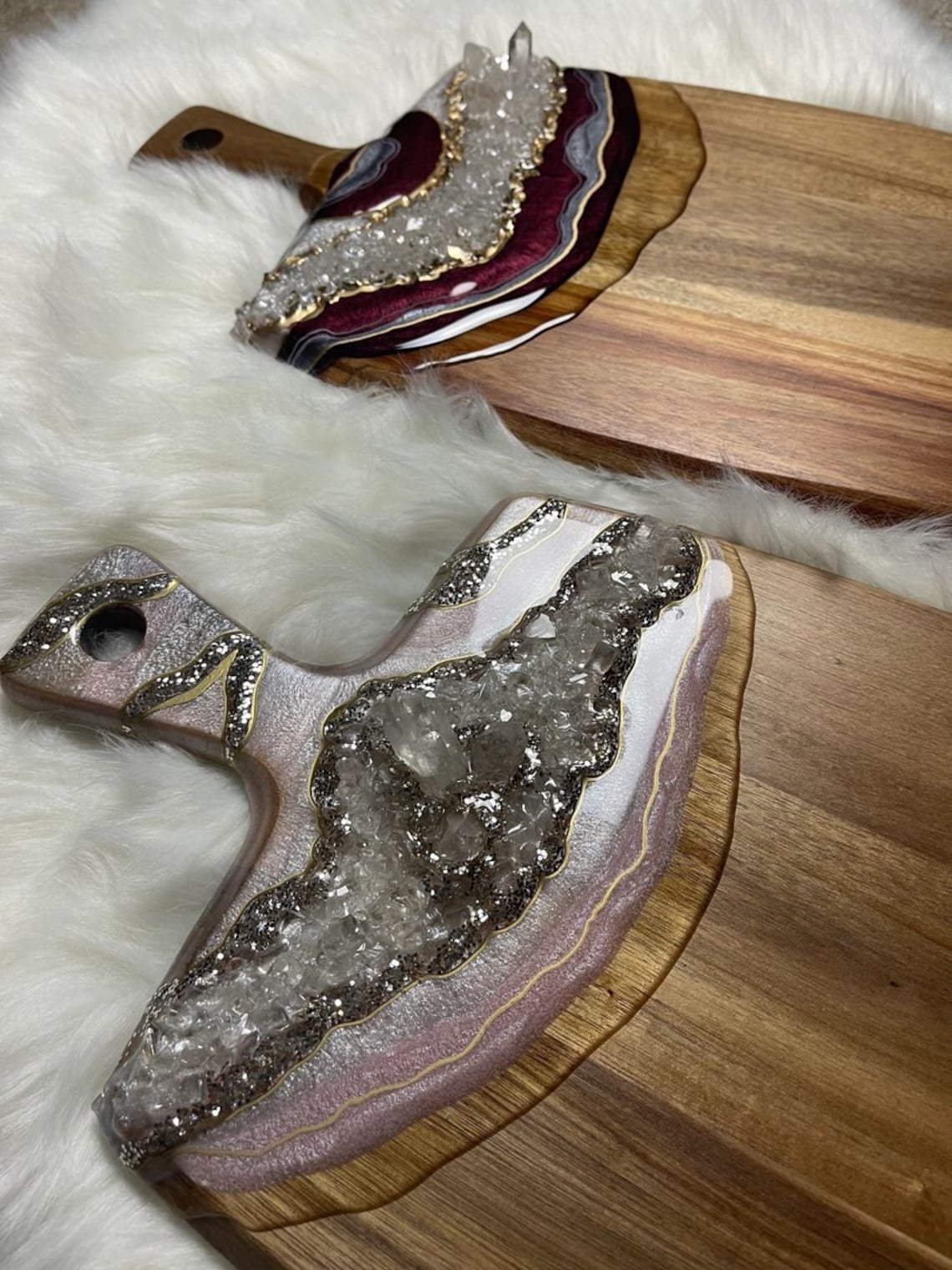 Pastel Pink & Gold/silver Charcuterie Board, Charcuterie, Cheese Board ...