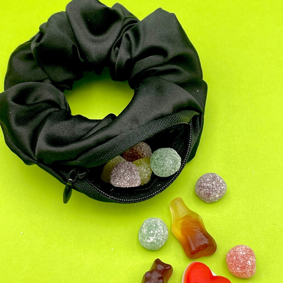 Zipper Scrunchie Zip Scrunchie, Hidden Storage, Stashie, Secret Pocket ...