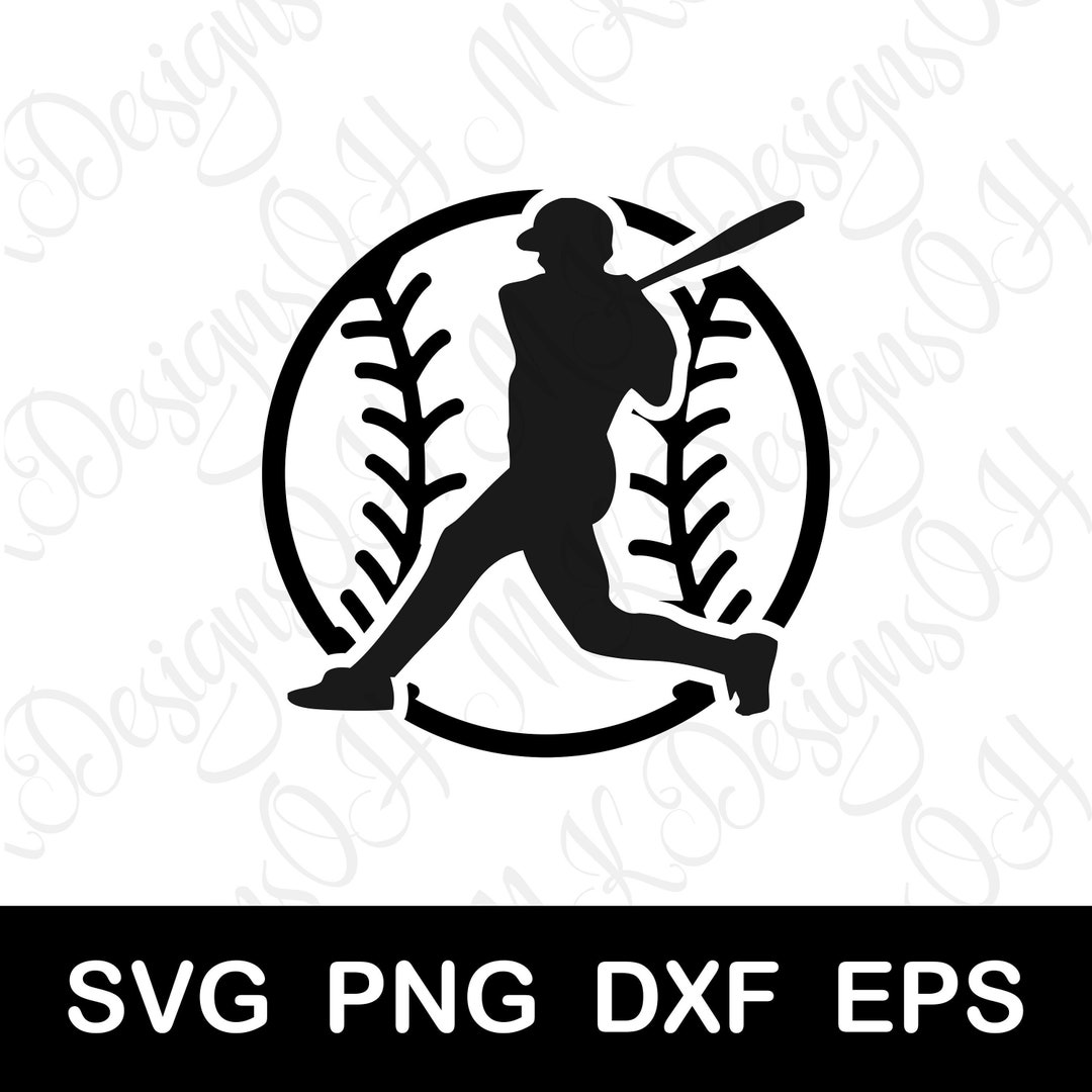 Baseball Player SVG, Digital Download, Cut File for Cricut and ...