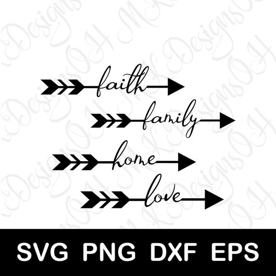 Arrow Words SVG Digital Download Cut File Bundle for Cricut | Etsy